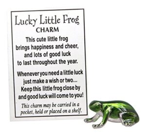 ganz lucky little frog charm with story card!