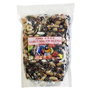 abba 4500 large macaw blend bird food 5lbs