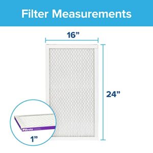 Filtrete 16x24x1 Air Filter, MPR 1500, MERV 12, Healthy Living Ultra-Allergen 3-Month Pleated 1-Inch Air Filters, 2 Filters