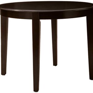 East West Furniture BOT-CAP-T Boston Round Modern Dining Table for Small Spaces, 42x42 Inch, Cappuccino