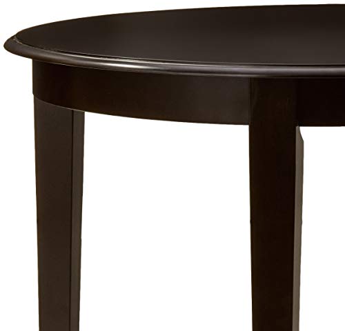 East West Furniture BOT-CAP-T Boston Round Modern Dining Table for Small Spaces, 42x42 Inch, Cappuccino