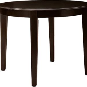 East West Furniture BOT-CAP-T Boston Round Modern Dining Table for Small Spaces, 42x42 Inch, Cappuccino