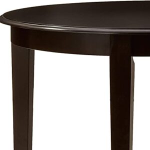 East West Furniture BOT-CAP-T Boston Round Modern Dining Table for Small Spaces, 42x42 Inch, Cappuccino