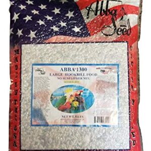 ABBA 1300 Bird Foods Large Hookbill No Sunflower Mix 5lbs