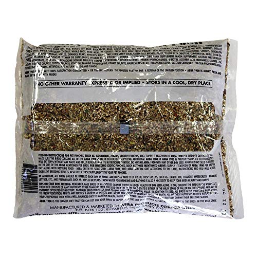 ABBA 1900 Bird Foods Exotic Finch Food 5lbs