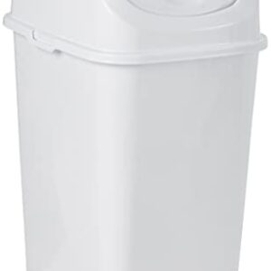 Superio 434 9.2 Gallon Slim Trash Can, Size: Pack of 1, White