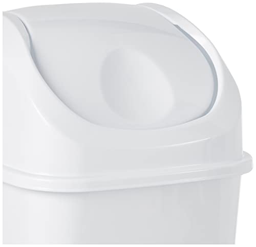 Superio 434 9.2 Gallon Slim Trash Can, Size: Pack of 1, White