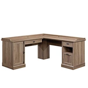 sauder barrister lane l-desk, salt oak finish