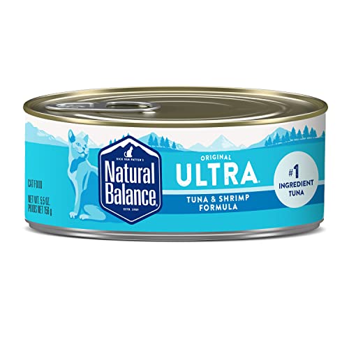 Natural Balance Ultra Premium Wet Canned Food for Kittens to Adult Cats Protein Choices Include Chicken & Liver Chicken, Turkey, Ocean Fish, Salmon or Tuna 5.5 Ounce (Pack of 24)