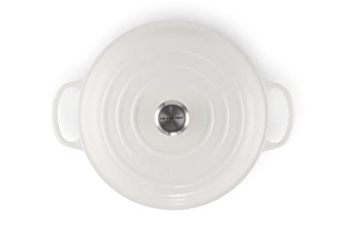 Le Creuset Enameled Cast Iron Signature Braiser, 3.5 qt., White