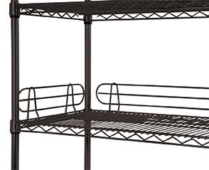 Omega 18" Wide Black Wire Shelf Ledge