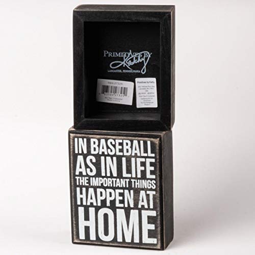 Primitives by Kathy 27325 Classic Box Sign, In Baseball And In Life