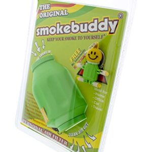 Smoke Buddy Personal Air Purifier Cleaner Filter Removes Odor - Lime Green