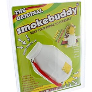 Smoke Buddy Personal Air Purifier Cleaner Filter Removes Odor - White