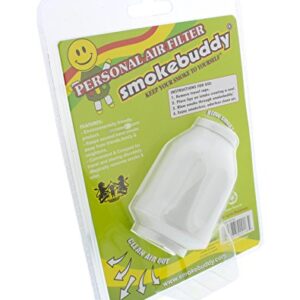 Smoke Buddy Personal Air Purifier Cleaner Filter Removes Odor - White