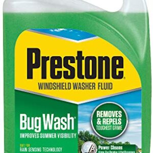 Prestone Bug Wash Windshield Washer Fluid, 1 Gallon