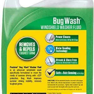 Prestone Bug Wash Windshield Washer Fluid, 1 Gallon