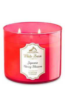 bath and body works 3-wick candle japanese cherry blossom 14.5 oz.