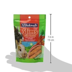 Vitakraft Rabbit Treat Slims with Carrot, 1.76 Ounces Each (4 Pack)