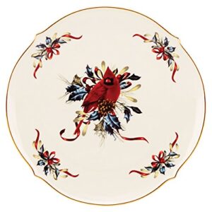 lenox 853785 winter greetings round serving platter