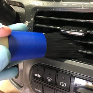 Atlasta SoftTip (AS101) Auto Detailing Brush (9.75 Inches, 4.3 Ounces) For Interior Vents, Seams, Knobs And Buttons. Exterior For Wheels, Window Tracks, Grills, Emblems