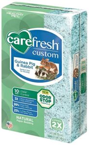 carefresh custom rabbit & guinea pig bedding - blue - 23 lt