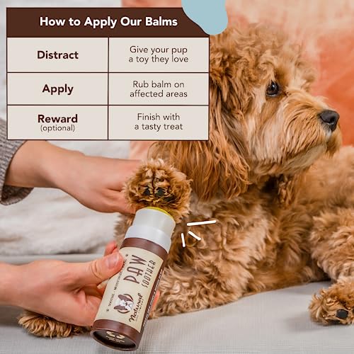 Natural Dog Company PAWDICURE Bundle, Paw Soother + PawTection Dog Paw Balms, Protect and Heal Dry, Cracked Dog Paw Pads, Organic, All Natural Ingredients, 2oz Sticks