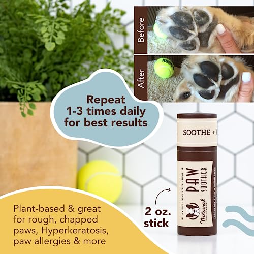 Natural Dog Company PAWDICURE Bundle, Paw Soother + PawTection Dog Paw Balms, Protect and Heal Dry, Cracked Dog Paw Pads, Organic, All Natural Ingredients, 2oz Sticks