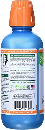 TheraBreath Dentist Recommended Fresh Breath Oral Rinse - Icy Mint Flavor, 16 Fl Oz (Pack of 2)