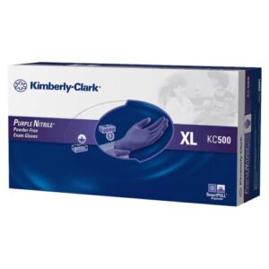 halyard purple nitrile exam gloves, ambidextrous, nitrile, xl, purple (box of 90)