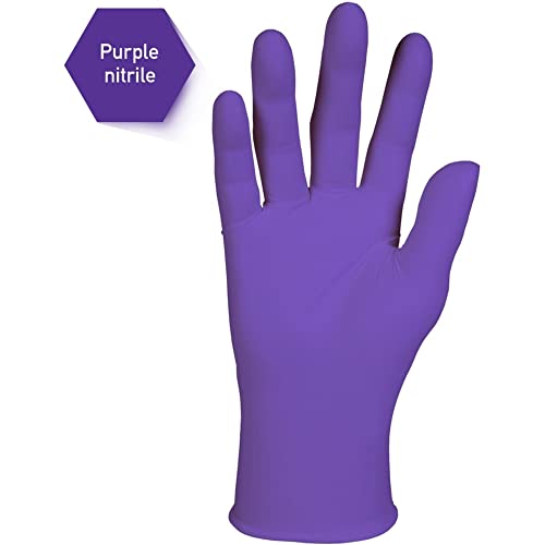 Halyard Purple Nitrile Exam Gloves, Ambidextrous, Nitrile, XL, Purple (Box of 90)