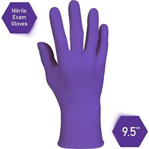 Halyard Purple Nitrile Exam Gloves, Ambidextrous, Nitrile, XL, Purple (Box of 90)