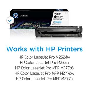 HP 201X Black High-yield Toner Cartridge | Works with HP Color LaserJet Pro M252, HP Color LaserJet Pro MFP M277 Series | CF400X