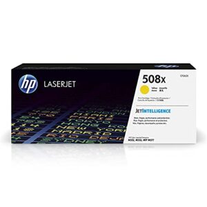 hp 508x yellow high-yield toner cartridge | works with hp color laserjet enterprise m552, m553, hp color laserjet enterprise mfp m577 series | cf362x