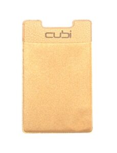 cardninja ultra-slim self adhesive credit card wallet for smartphones, gold