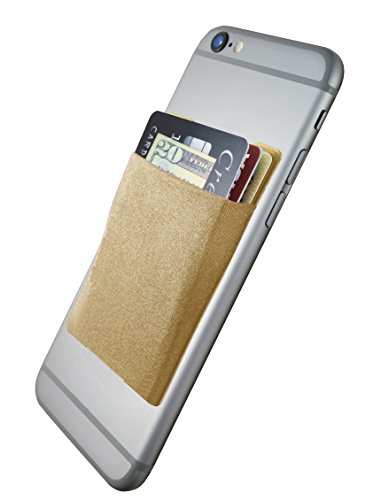 CardNinja Ultra-slim Self Adhesive Credit Card Wallet for Smartphones, Gold