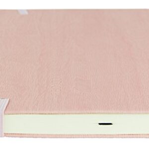 Red Co. 5 x 7 inch Embossed Heart Faux Leather Journal with 240 Lined Pages, Pink