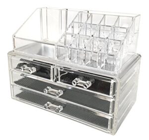 sodynee acrylic makeup organizer cosmetic organizer jewelry and cosmetic storage display boxes