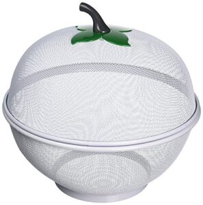 2203 apple shapped fruit and vegetable basket,10 inch,white