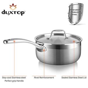 Duxtop Whole-Clad Tri-Ply Stainless Steel Induction Cookware Set, 14PC Kitchen Pots and Pans Set