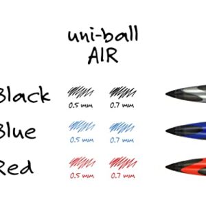 uni-ball AIR Rollerball Pens Fine Point, 0.7mm, Black, 12 Pack