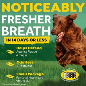 TropiClean Fresh Breath Drops for Dogs | Travel Ready Dog Breath Freshener Concentrated Water Additive Drops | Made in the USA | 2.2 oz.