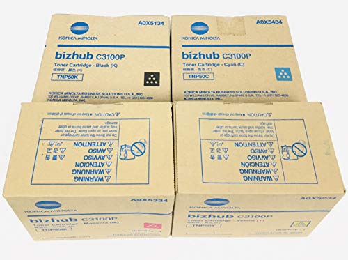 Konica Minolta TNP50 Standard Yield Toner Cartridge Set