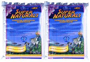 carib sea super natural moonlight sand for aquarium, 5-pound (2 pack)