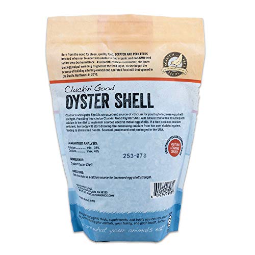 Scratch and Peck Feeds Cluckin' Good Oyster Shell Supplement for Chickens and Ducks - 4-lbs - 9300-04