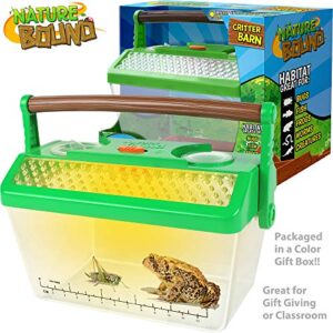 Nature Bound Bug Catcher Critter Barn Habitat for Indoor/Outdoor Insect Collecting with Light Kit, White