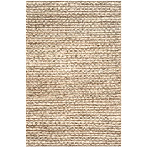 SAFAVIEH Natural Fiber Collection Area Rug - 5' x 8', Natural, Handmade Farmhouse Jute, Ideal for High Traffic Areas in Living Room, Bedroom (NF653A)