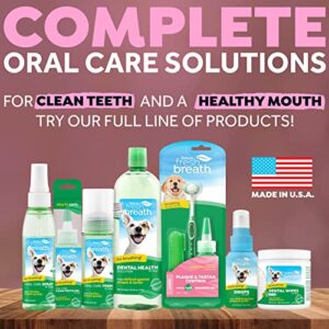 TropiClean Fresh Breath Oral Care Kit for Puppies - Complete Toothbrush & Toothpaste Gel Kit - Helps Remove Plaque & Tartar + Breath Freshener