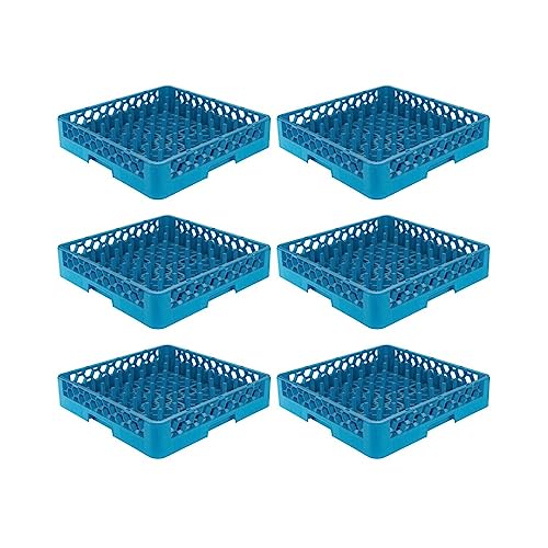 Carlisle FoodService Products RP14 OptiClean Plate Rack, Blue (Pack of 6)