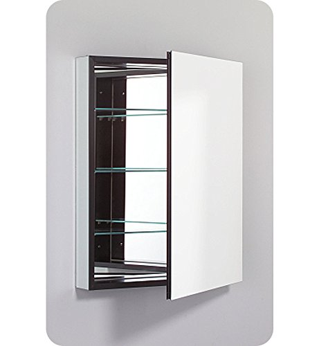 Robern PLM2430GLE Polished Edge, Classic Gray Interior, Electric ̶ Left Hinge PL Series 24" x 30" Flat Top Cabinet